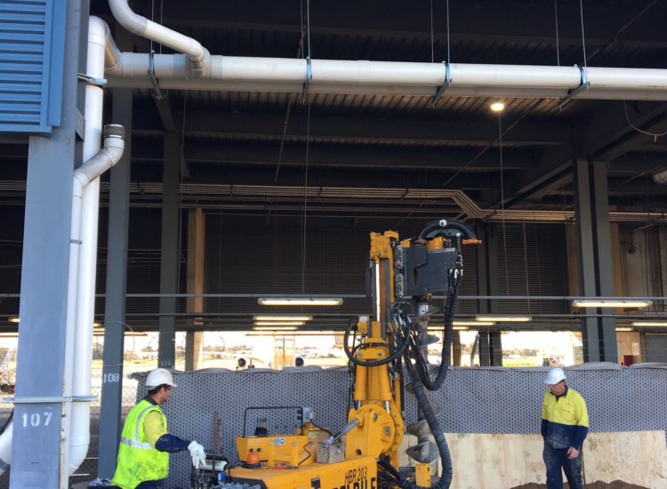 Adelaide Airport Expansion – Limited Headroom Piling | Belpile