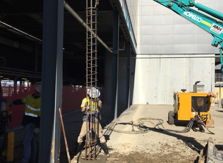 Adelaide Airport Expansion – Limited Headroom Piling | Belpile